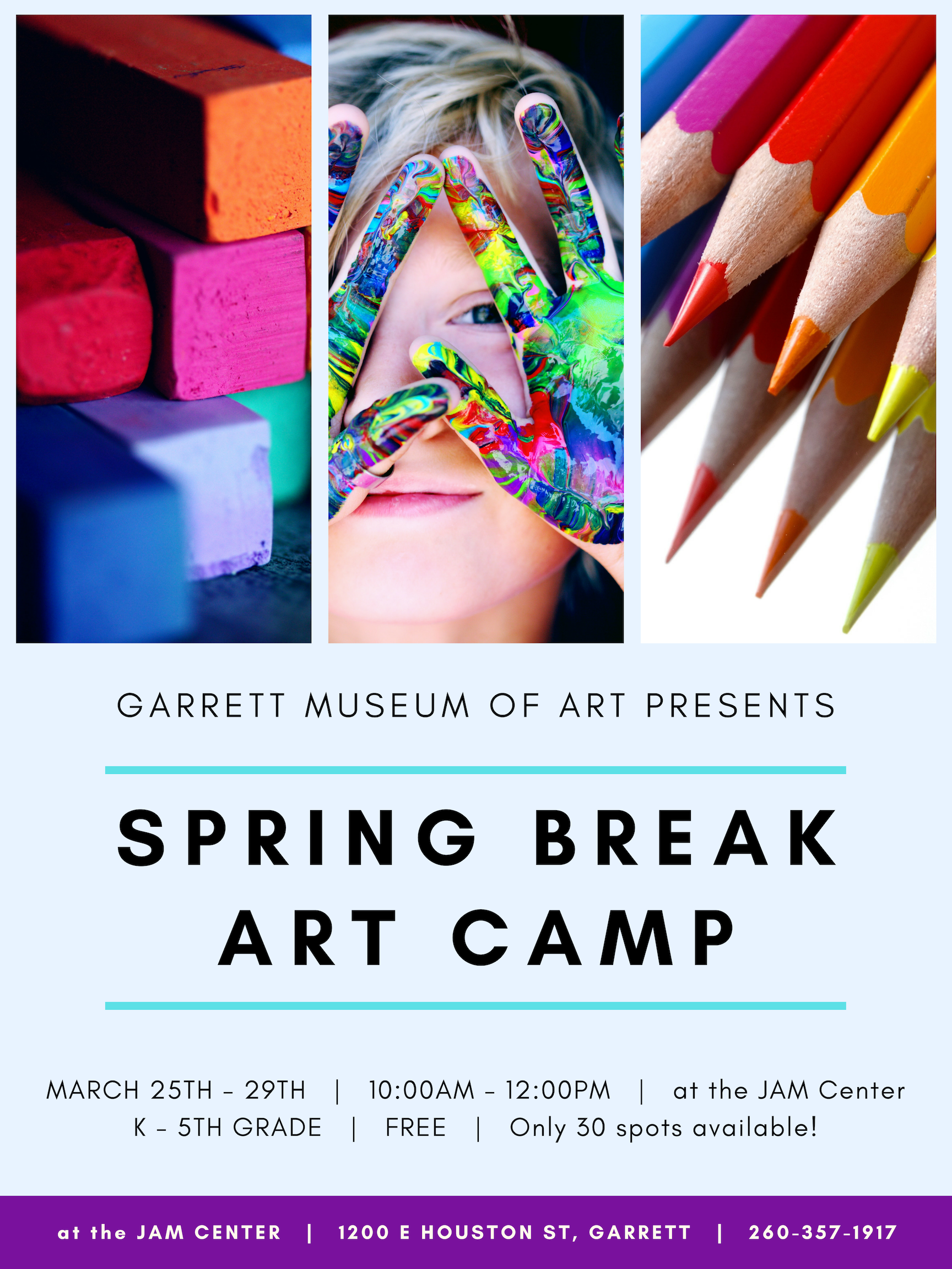 Spring Break Art Camp – Garrett Museum of Art
