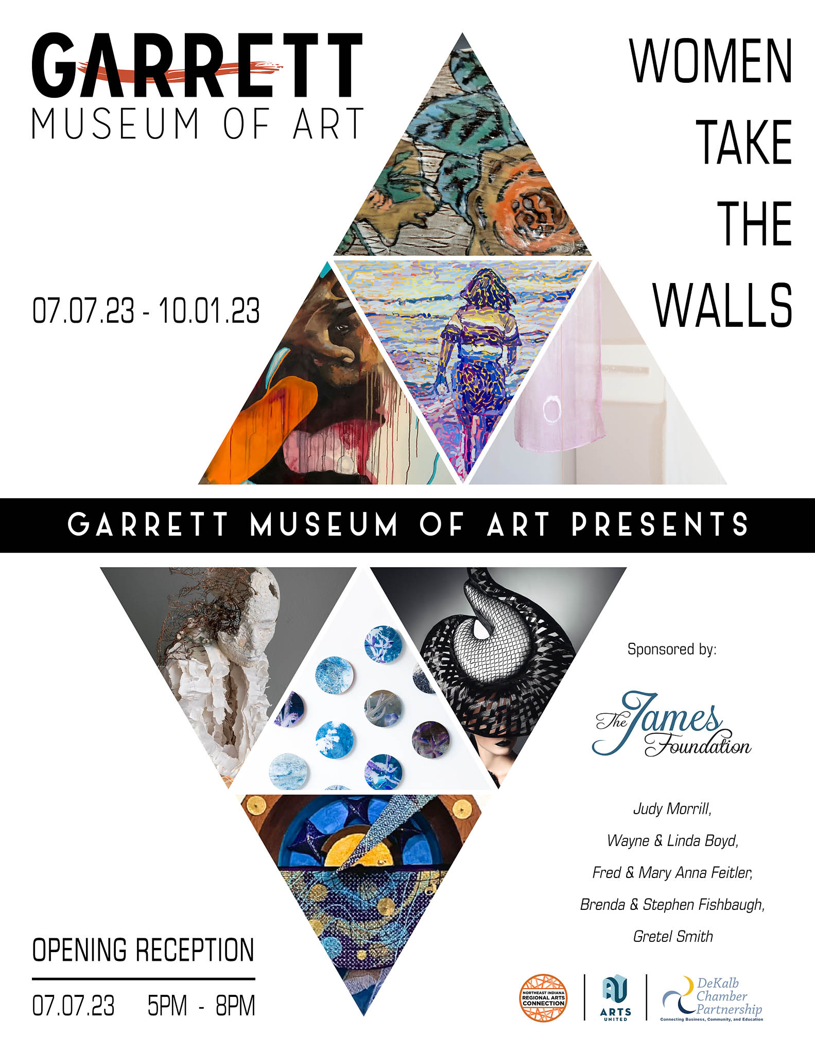Show Opening | WOMEN TAKE THE WALLS – Garrett Museum of Art